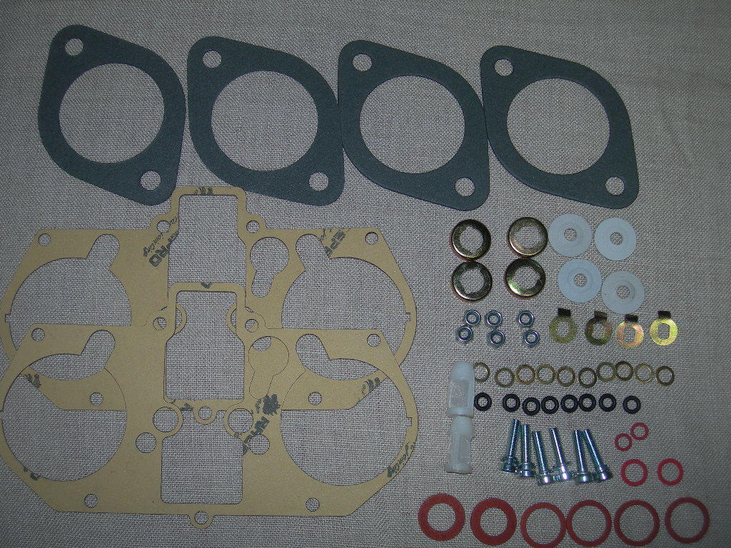 Yahoo!オークション - 2基分 Weber 48IDA リビルト ガスケットキット ...