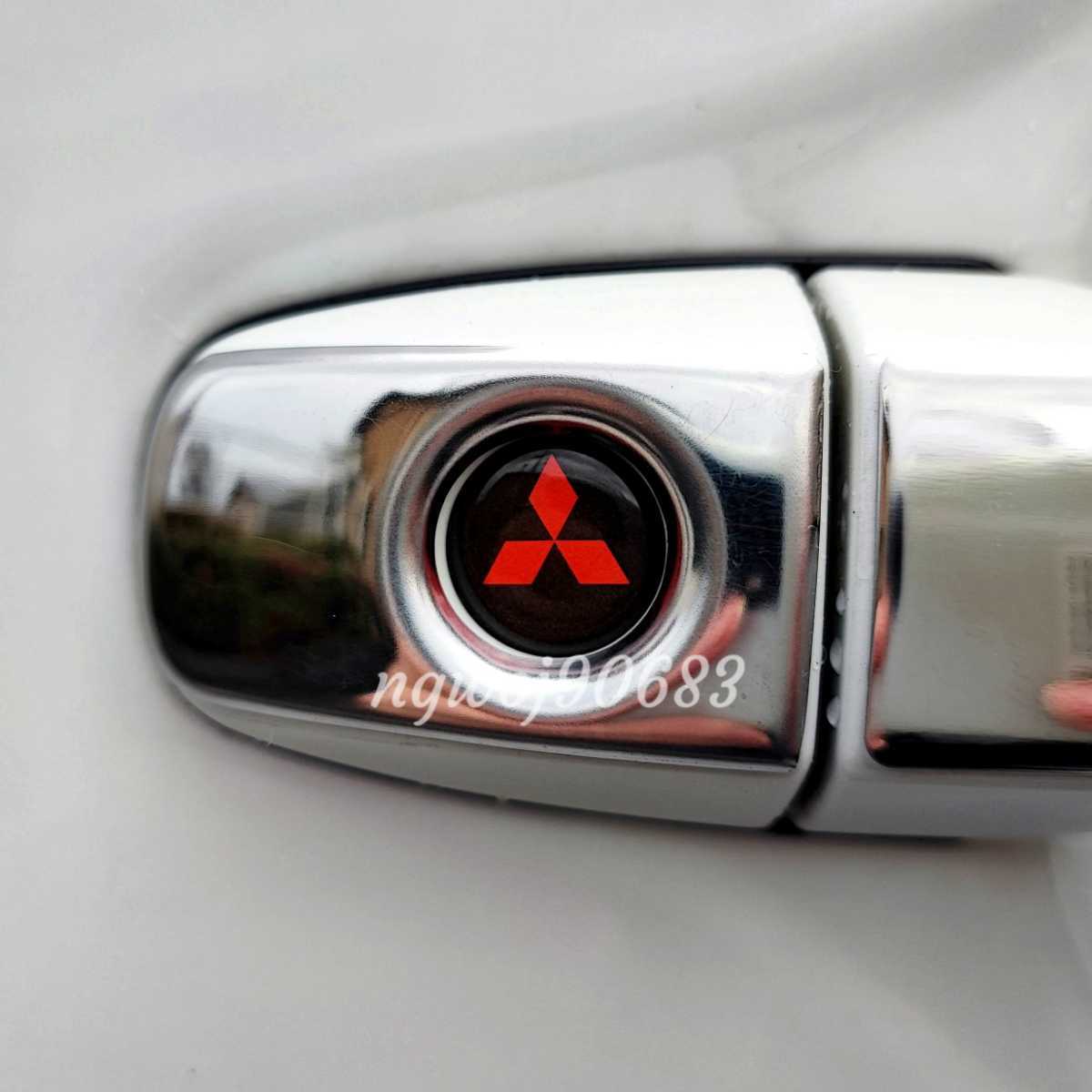 Yahoo!オークション - 三菱(赤)3Dクリスタル 鍵穴ステッカー ランサー ...