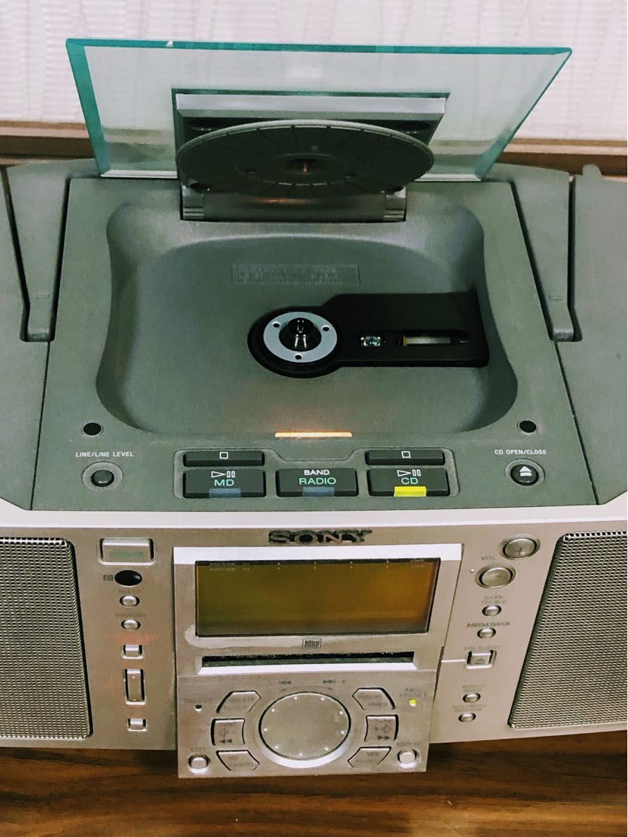 SONYソニー CDMDラジカセ プレイヤー ZS-M50【ジャンク品 SONYソニー CDMDラジカセ プレイヤー ZS-M50【ジャンク品