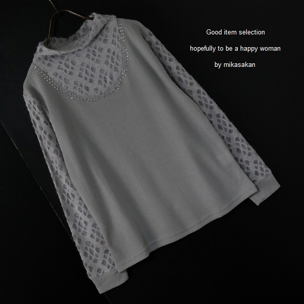 Yahoo!オークション - 100円スタート yk/起毛レース切替ボトルネック...