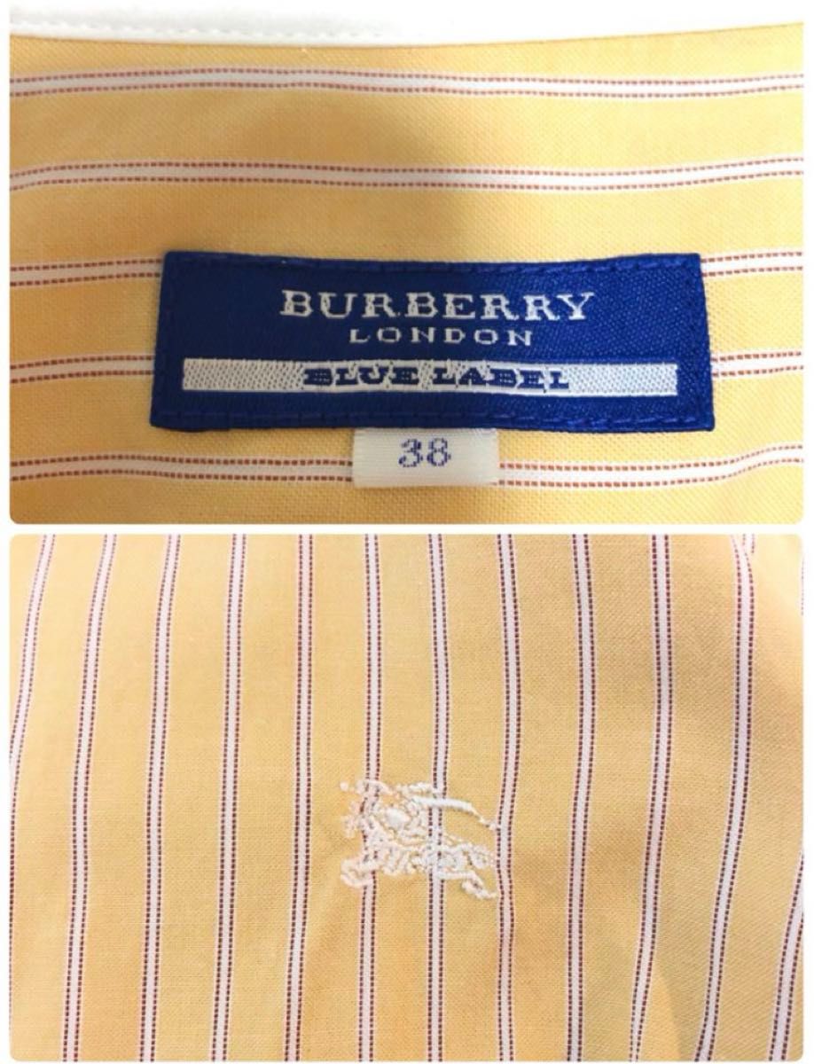 BURBERRY バーバリーブルーレーベル ストライプ シャツ BURBERRY バーバリーブルーレーベル ストライプ シャツ