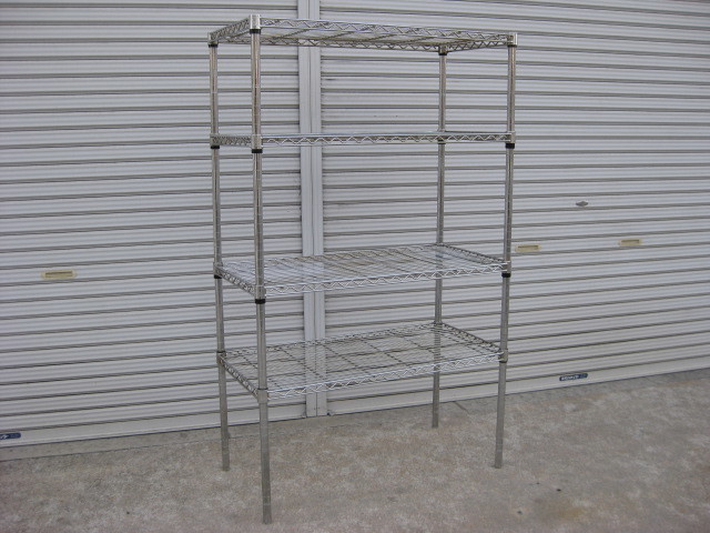 16WA2032 UNISELFスチールラック メタルラック 4段 飾り棚 ヨコ90.5×オク45 H150.5cm(飾り棚)｜売買されたオークション情報、yahooの商品情報をアーカイブ公開 ...