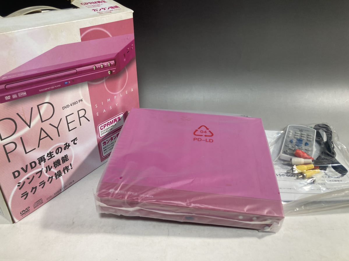 Yahoo!オークション - 【2A25】DVD PLAYER DVD-V303 PK VERTEX STYLE ...