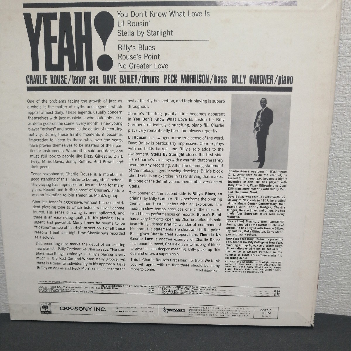 Yahoo!オークション - Yeah Charlie Rouse