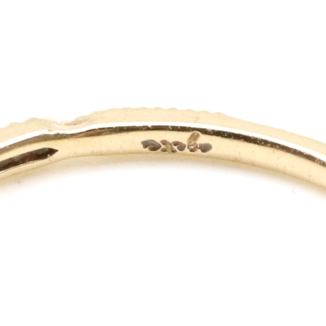 Yahoo!オークション - アガット リング K10 ダイヤモンド 0.06ct V字 ...