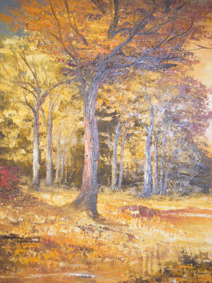 Yahoo!オークション - 【真作】絵画 作者不詳 サイン有 油彩10号 風景...