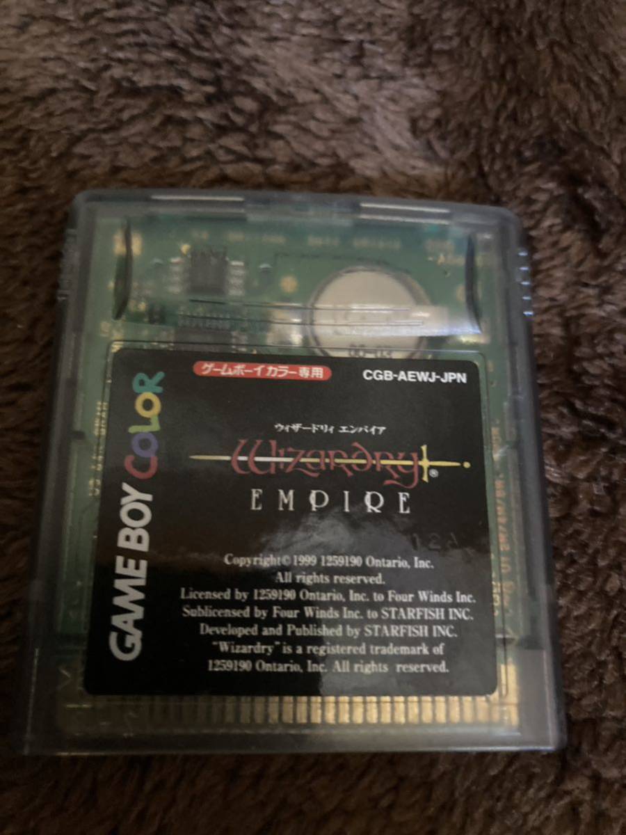 Yahoo!オークション - GBC ウィザードリィ エンパイア バグ修正版 送料...