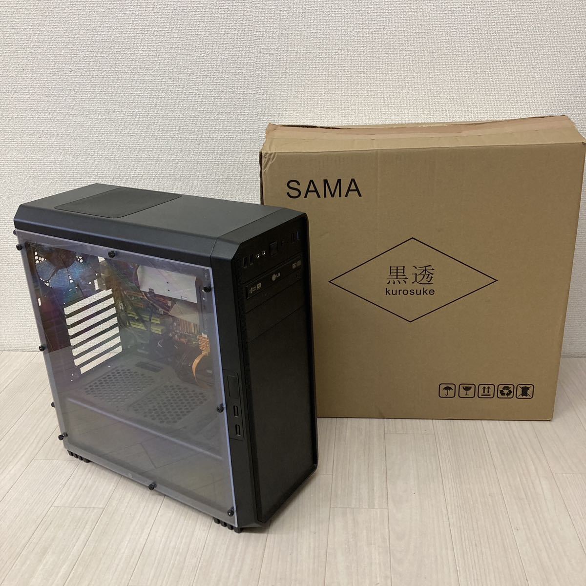Yahoo!オークション - SAMA 黒透 KUROSUKE(JAX-02W) ミドルタワー型PC...
