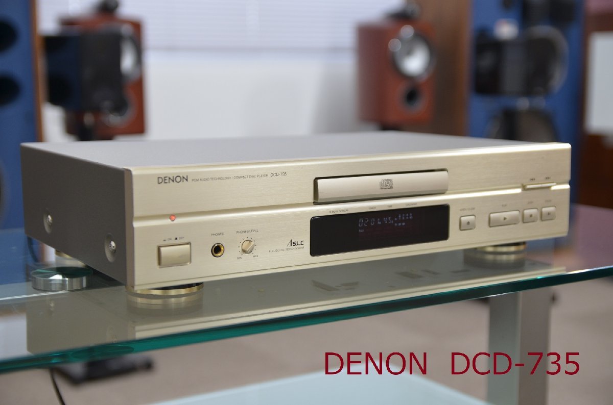 Yahoo!オークション - DENON デノン DCD-735 ΛS.L.C.搭載CDプレーヤー...