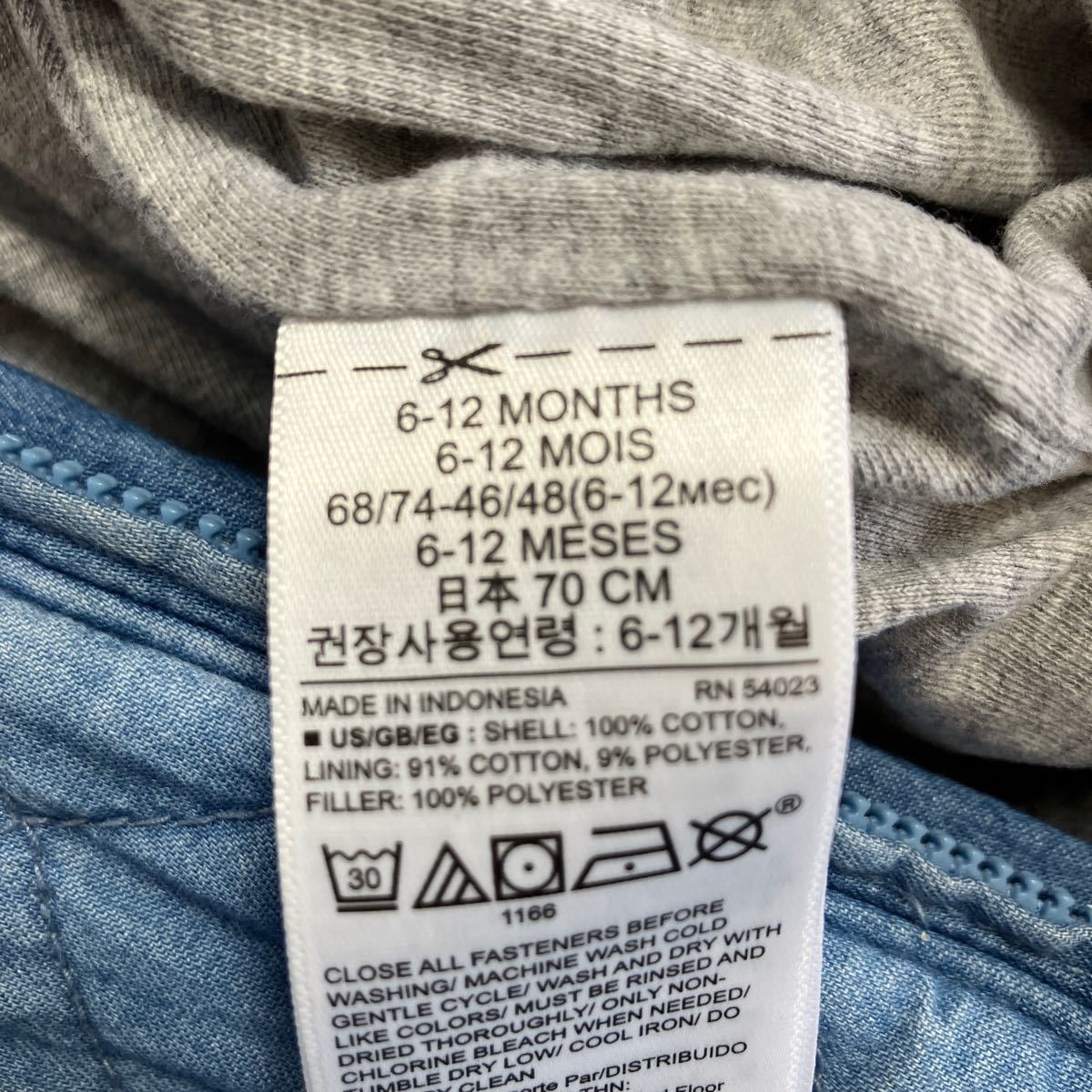 Yahoo!オークション - 服子供《GAPギャップデニム カバーオール6-12ヶ...