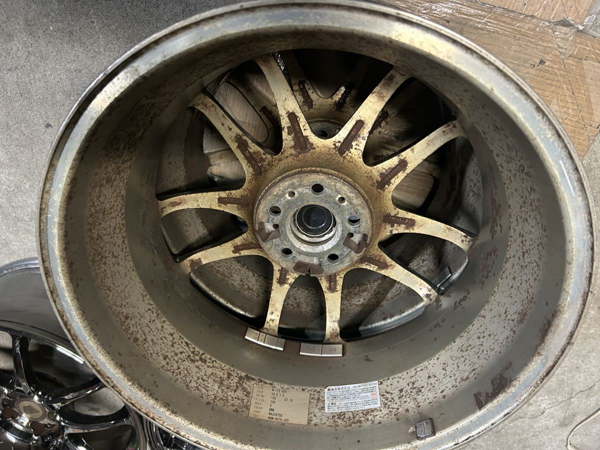 Yahoo!オークション - WORK ワーク WAE W-ITS901 4本 PCD100 7.5J+35 ...