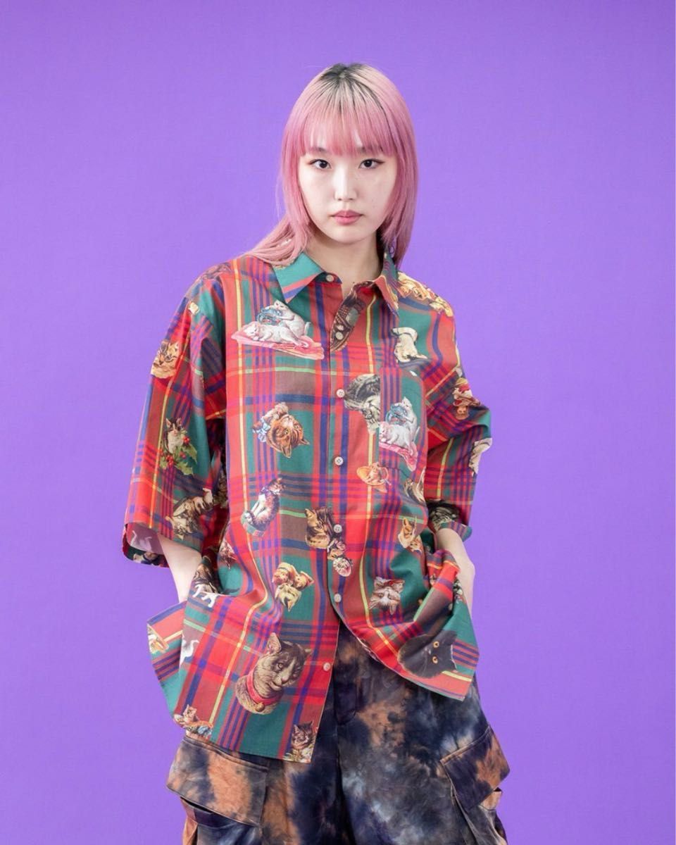 &ellecy アンドエルシー 猫マドラスシャツ|Yahoo!フリマ(旧 &ellecy アンドエルシー 猫マドラスシャツ|Yahoo!フリマ(旧
