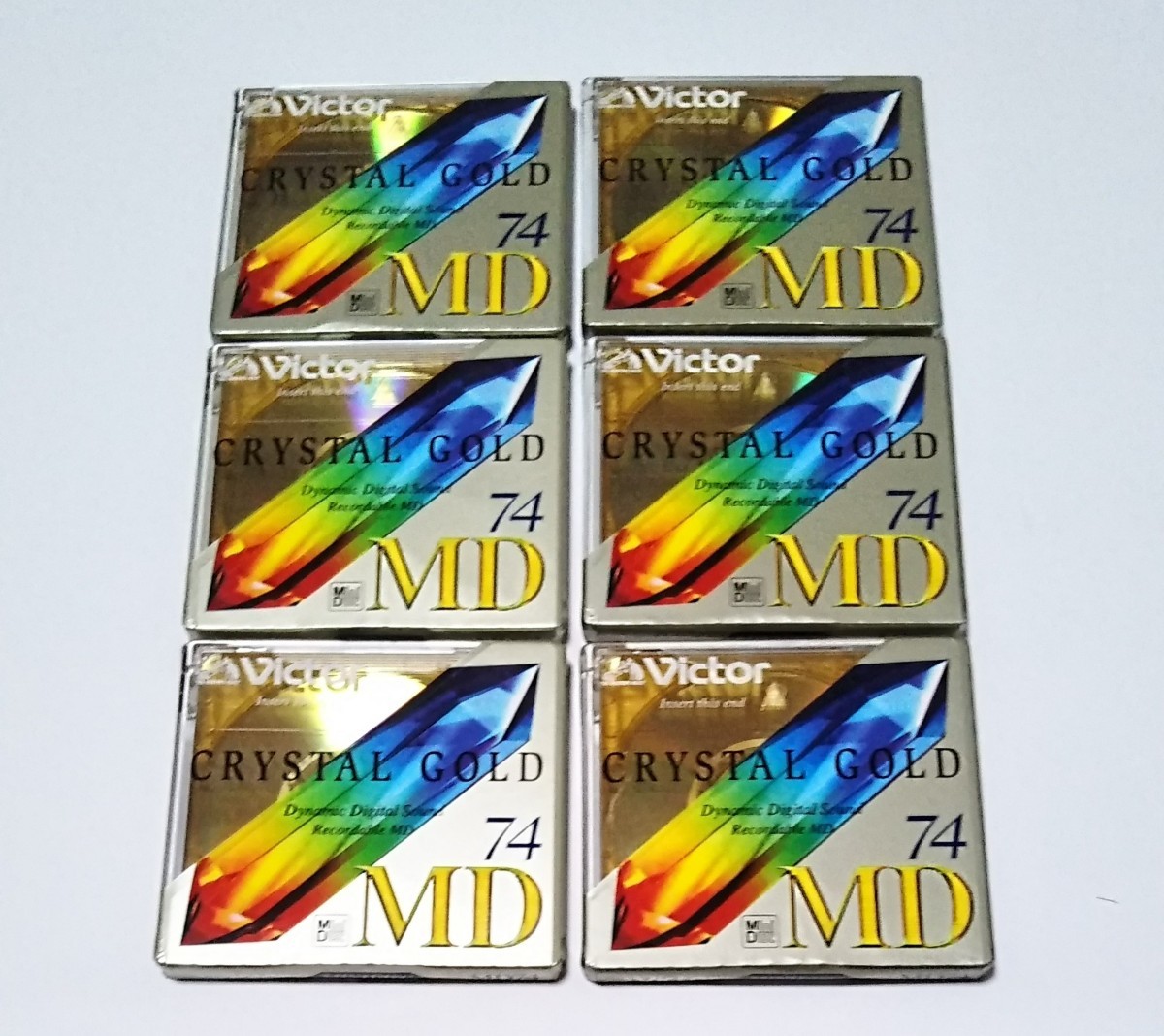 MDディスク Victor ビクター ディスクが輝く音が冴える CRYSTAL GOLD 74分 6枚(記録媒体)｜売買されたオークション情報、yahooの商品情報をアーカイブ公開 ...