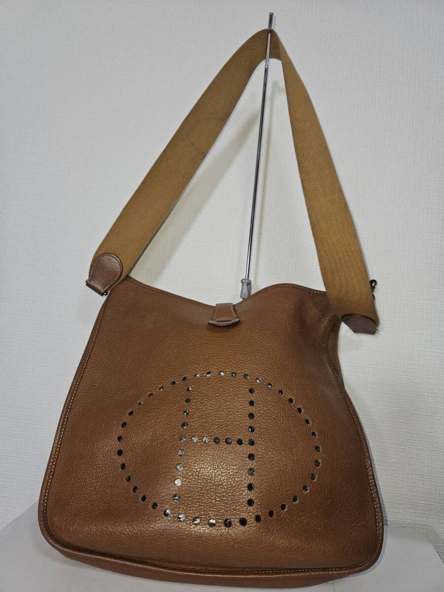 Yahoo!オークション - 【1円スタート】Herms エルメス エブリン2 ショ...