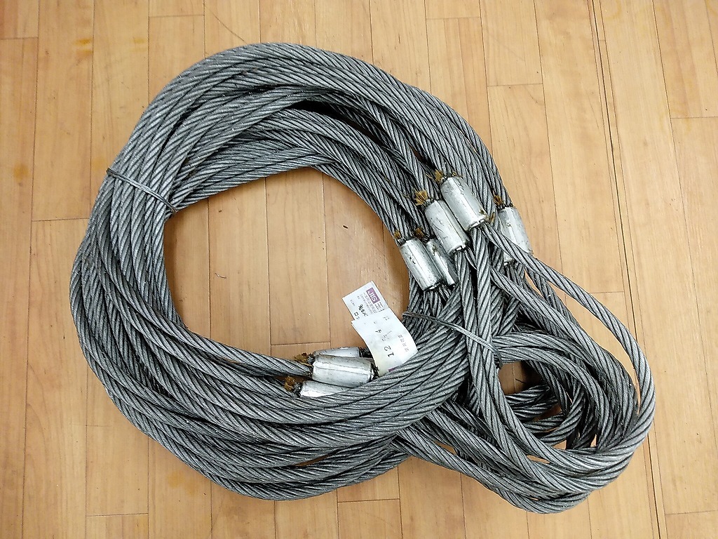 Yahoo!オークション - 中古品 メーカー不明 ワイヤーロープ 12mm 4m 10...