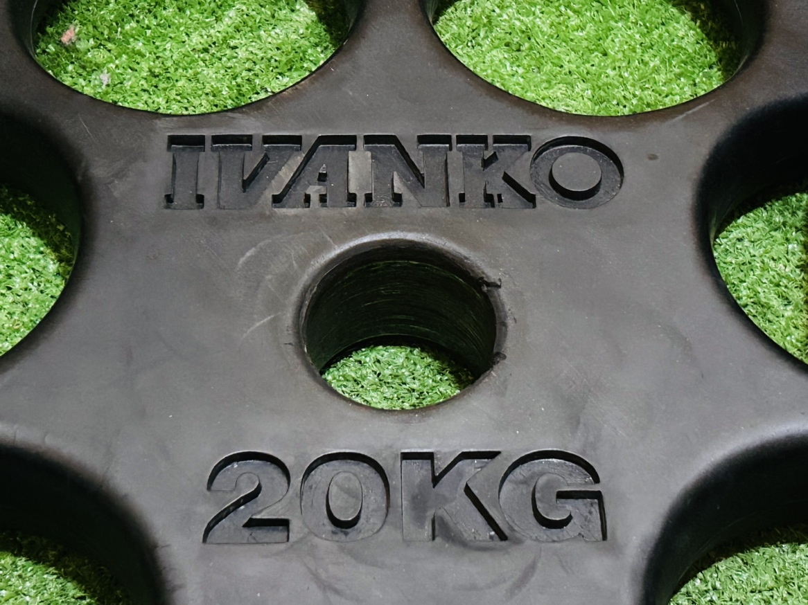 Yahoo!オークション - IVANKO イヴァンコ ラバーオリンピックバーベル...