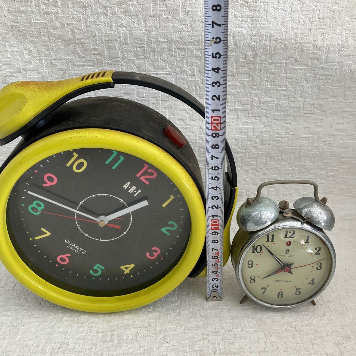 Yahoo!オークション - e201-80 動作未確認 置時計 目覚まし時計 2点 セ...