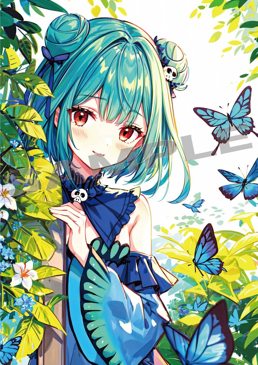 日本代購代標第一品牌【樂淘letao】－VTKK010 潤羽るしあ HOLOLIVE ホロライブ A4 アート ポスター 同人 ファンアート 超光沢 高画質 高品質