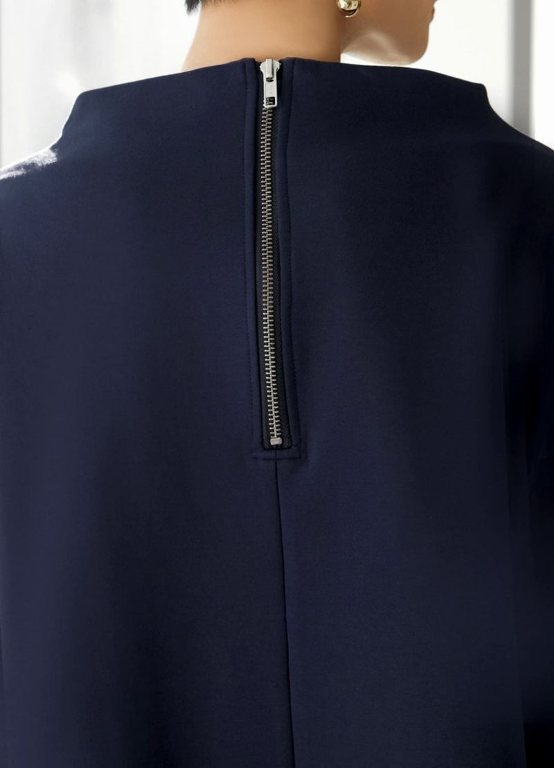 日本代購代標第一品牌【樂淘letao】－【STYLE DELI】【トップスのみ】高密度ポンチテントラインセットアップ／ネイビー・Fサイズ