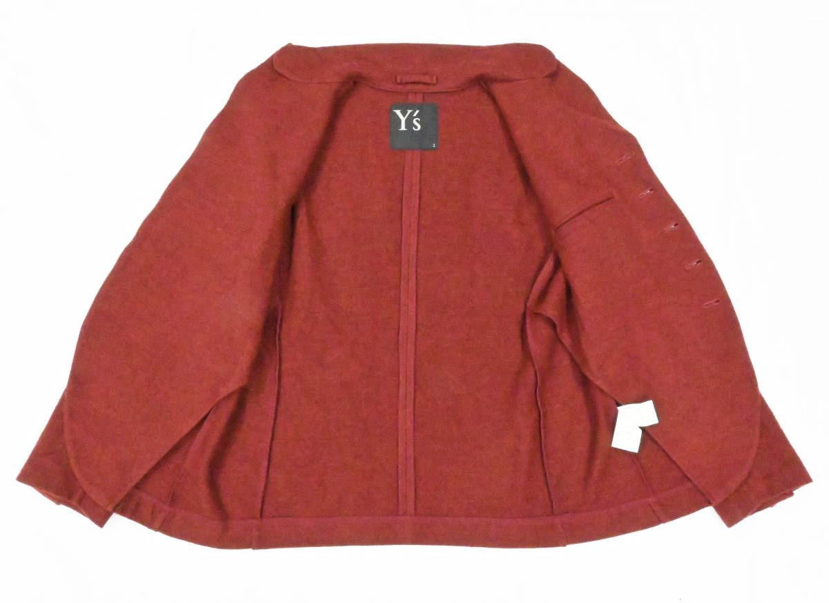Yahoo!オークション - R92 美品 日本製 Y's ワイズ ウール100％ ジャケ...