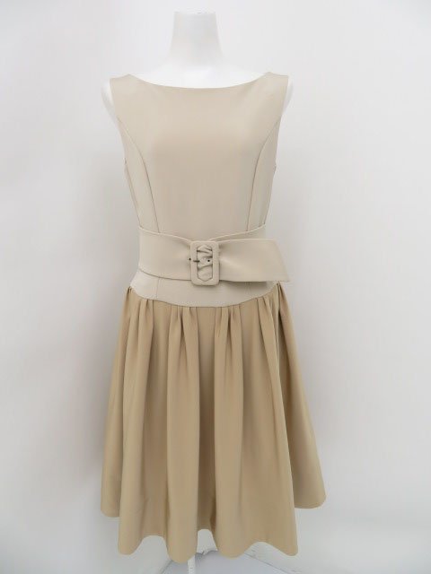 DAISY LIN for FOXEY ドレス フレンチパレット 30556 12年 40 ライトベージュ ワンピース バイカラー A1 AP-104868(ワンピース)｜売買された ...