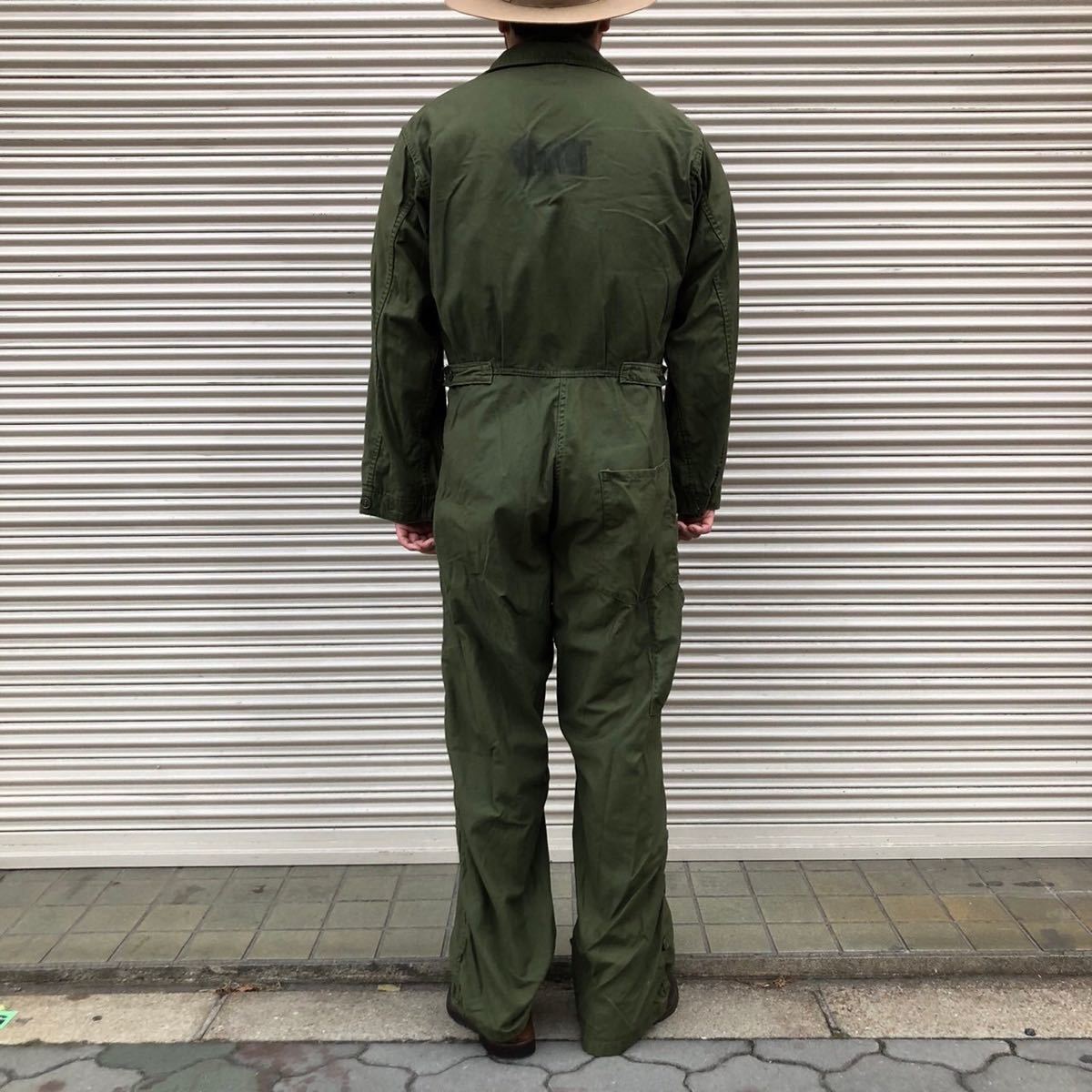 70s 米軍実物 USArmy OG-107 カバーオール COVERALLS ツナギ 70s 米軍実物 USArmy OG-107 カバーオール COVERALLS ツナギ