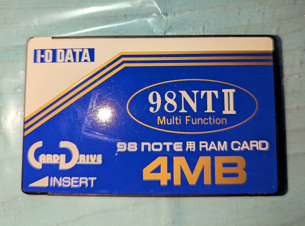 NEC PC-9800シリーズ IODATA 98NOTE用RAMカード 4MB 98NT2(ノートブック)｜売買されたオークション情報、yahooの商品情報をアーカイブ公開 - オークファン ...