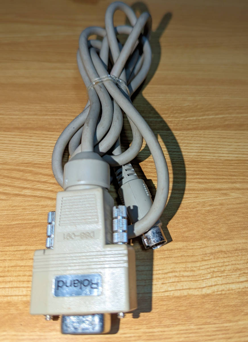 Yahoo!オークション - ROLAND純正 シリアル(RS-232C)-MIDI 変換ケーブ...