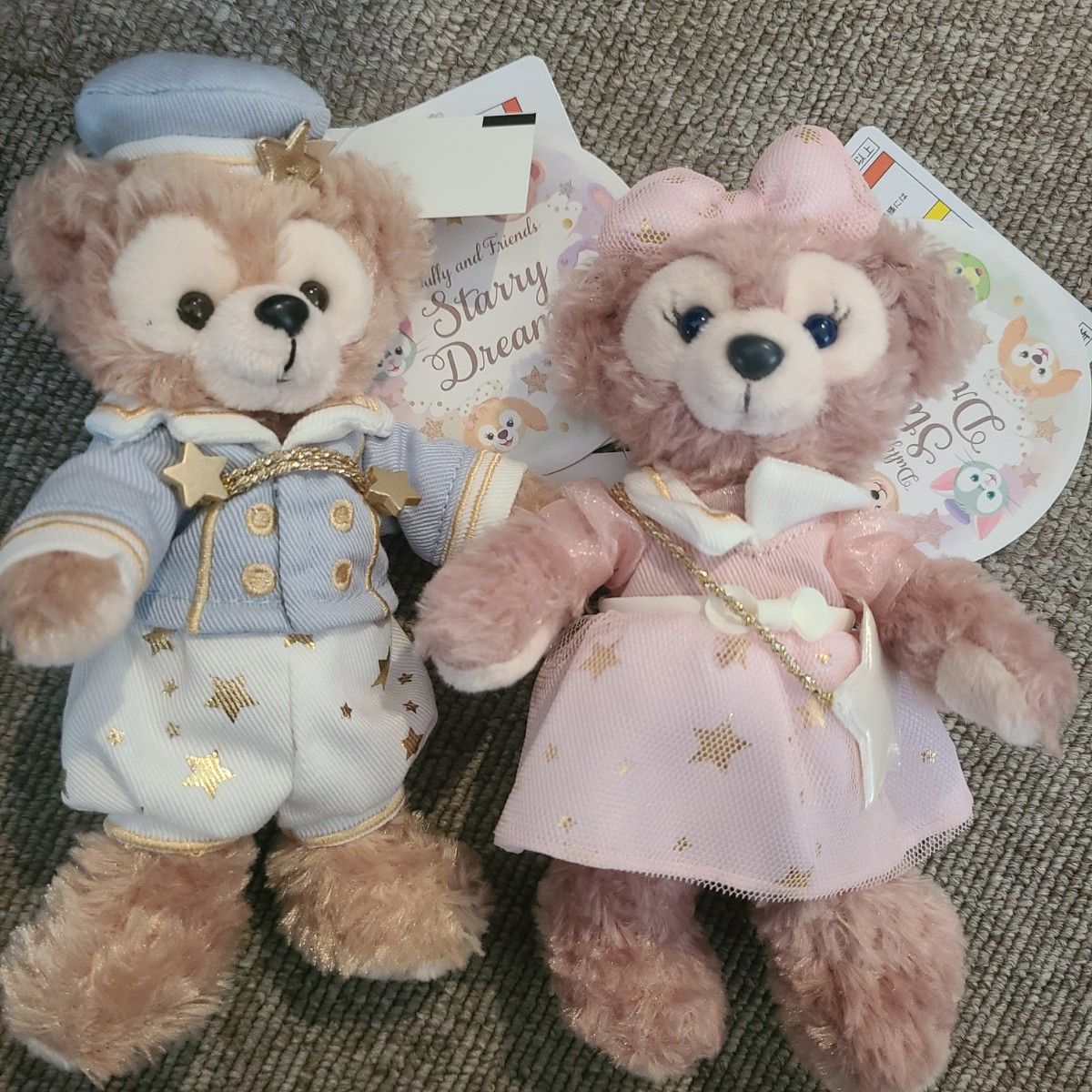 ダッフィー シェリーメイ ぬいぐるみバッジ スターリー ダッフィー シェリーメイ ぬいぐるみバッジ スターリー