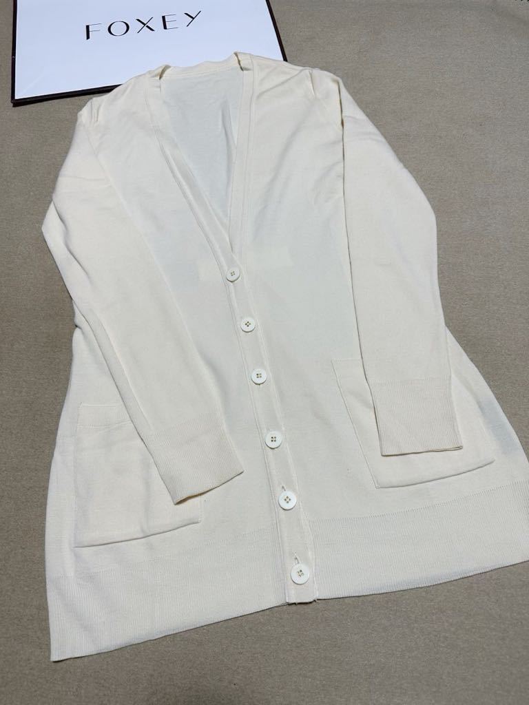 Yahoo!オークション - 11 FOXEY フォクシー ロングカーディガン