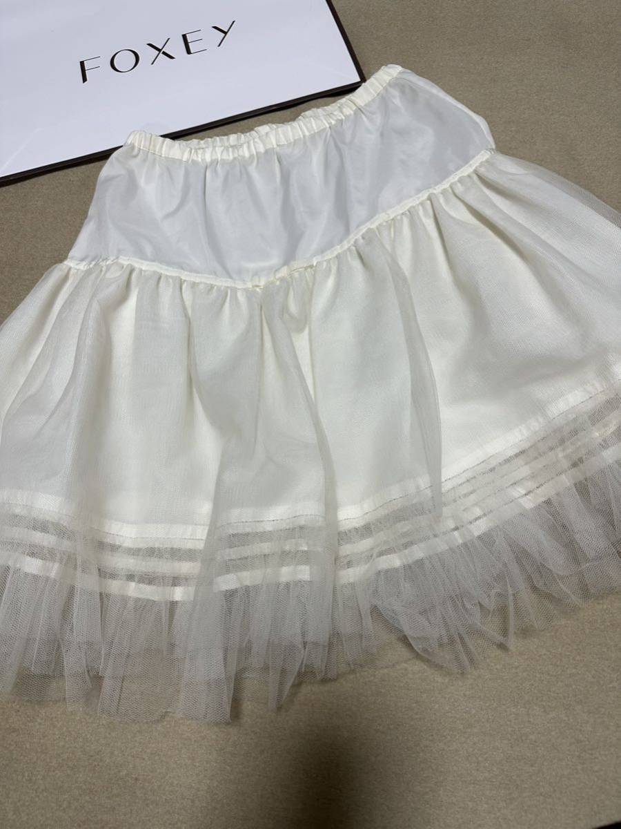 11 FOXEY フォクシー チュール パニエ スカート リボン(ボトムス)｜売買されたオークション情報、yahooの商品情報をアーカイブ公開 - オークファン（aucfan.com）