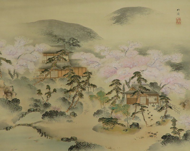 こもれび 掛軸 狩野梅斎 天白春色図 共箱 桜 中京画壇(山水、風月)｜売買されたオークション情報、yahooの商品情報をアーカイブ公開 - オークファン（aucfan.com）