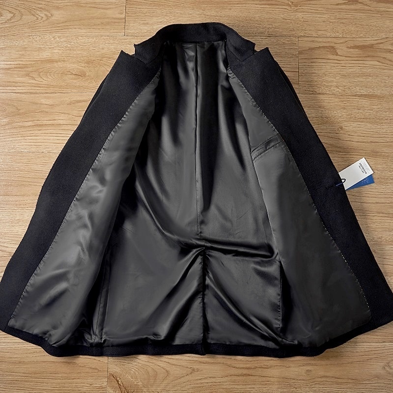 Yahoo!オークション - D0603-L 高品質 ウール混 コート メンズ チェス...