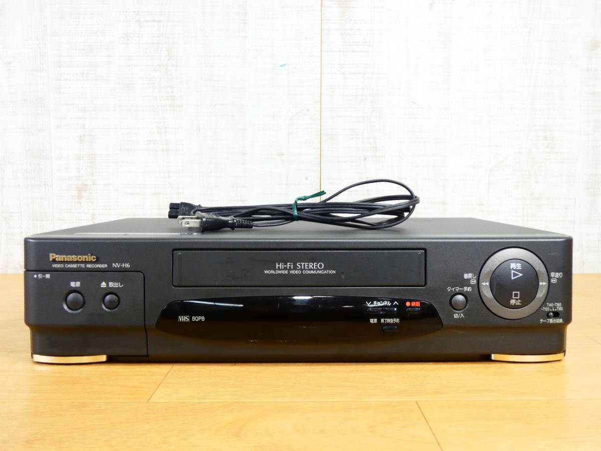 Yahoo オークション Panasonic パナソニック Nv H6 Vhsビデオデッキ
