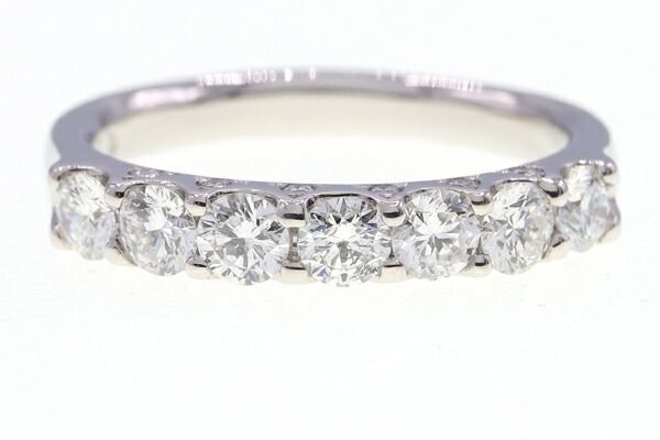 Yahoo!オークション - ダイヤモンド リング 一文字モチーフ D1.00ct Pt...