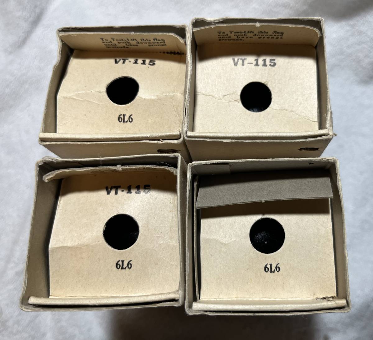 Yahoo!オークション - 米国RCA 6L6 メタルチューブ 未使用元箱入り4本...