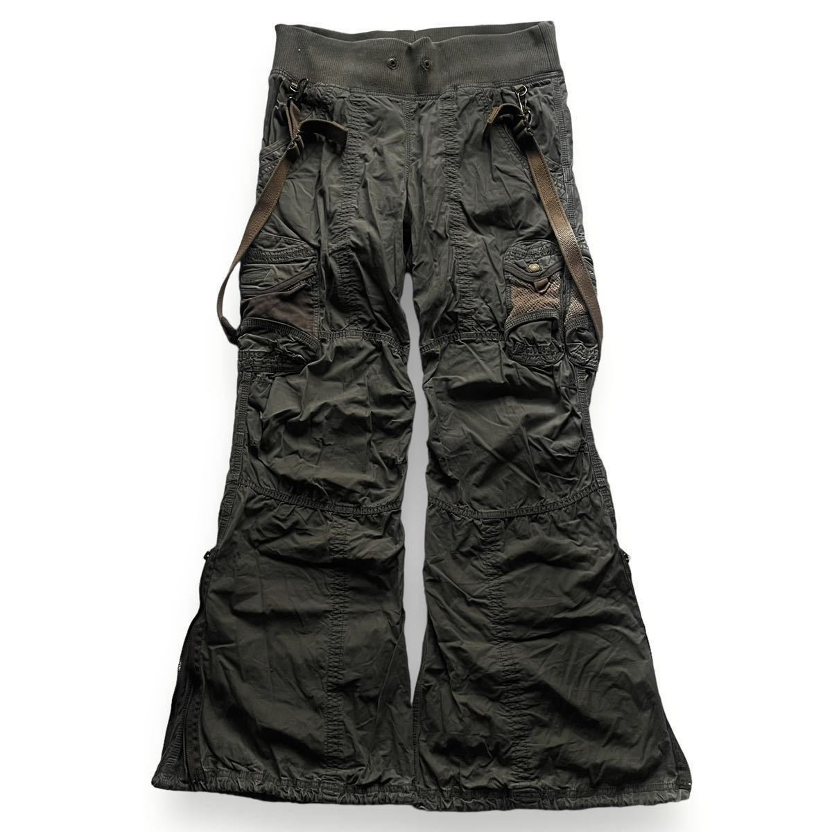 G.O.A 00s parachute flared cargo pants archivegoa archive G.O.A 00s parachute flared cargo pants archivegoa archive