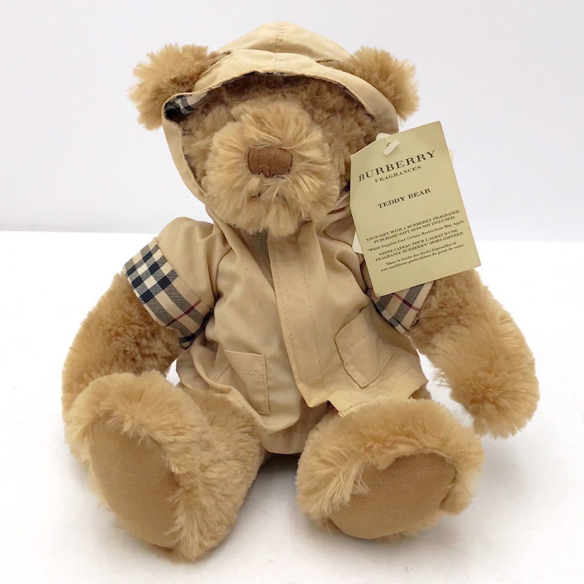 BURBERRY バーバリー フレグランス ノベルティ テディベア 熊 ぬいぐるみ インテリア フードをかぶったモコモコベア ベージュ NK5288(バーバリー)｜売買されたオークション情報 ...
