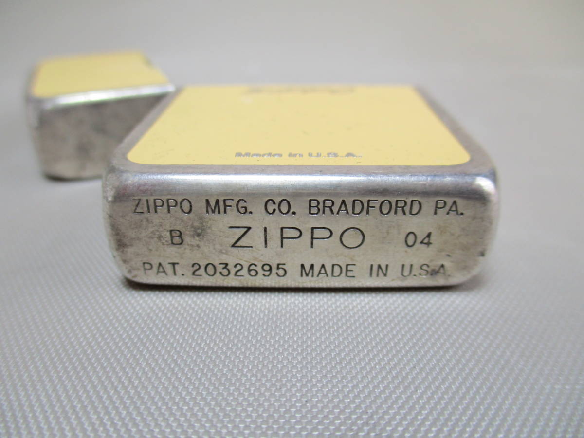 Yahoo!オークション - E116 ZIPPO 36 正面クリーム色 ジッポライター