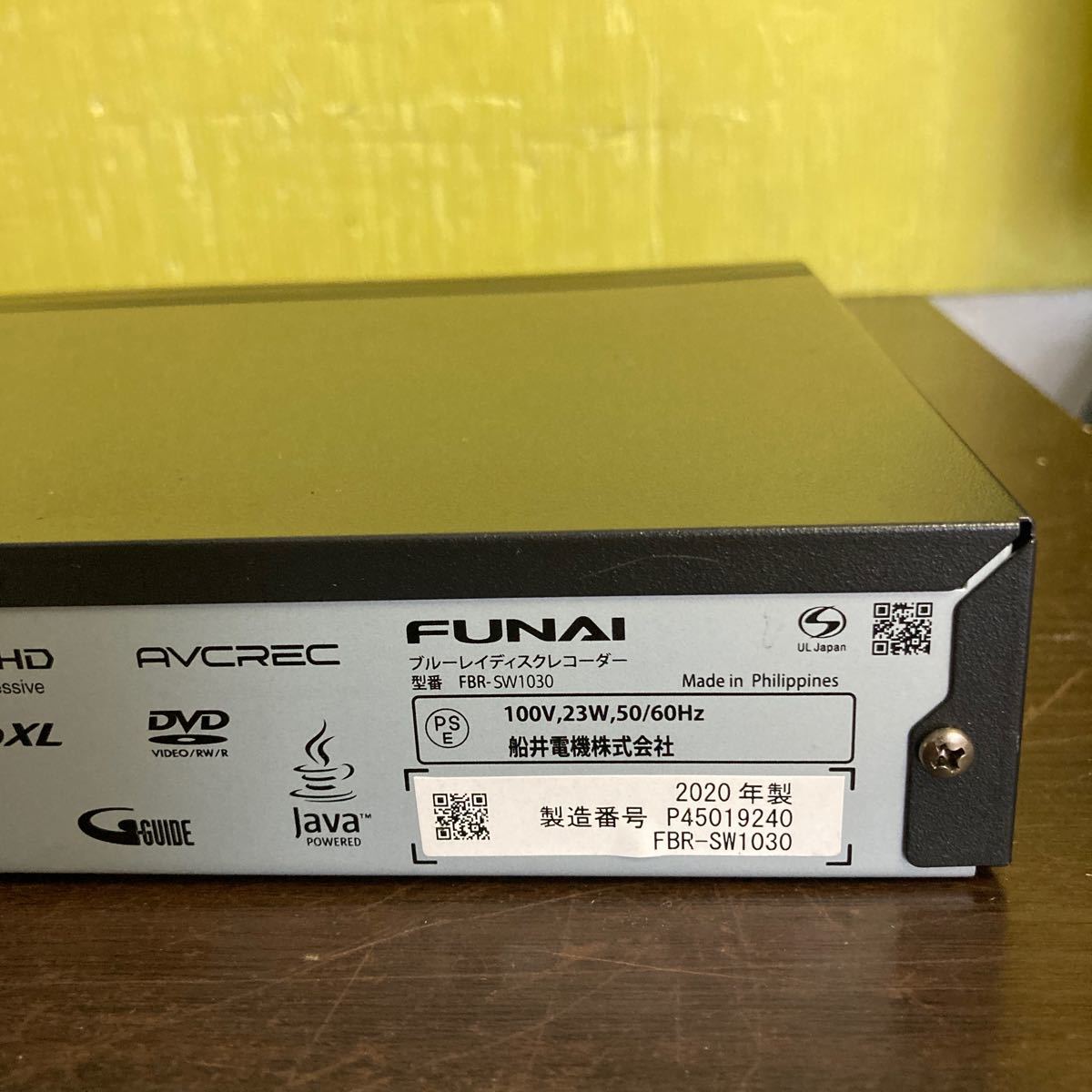 FUNAI フナイ ブルーレイディスクレコーダー FBR-SW1030 本体 2020年製 miniB-CASカード付(その他)｜売買されたオークション情報、yahooの商品情報をアーカイブ ...