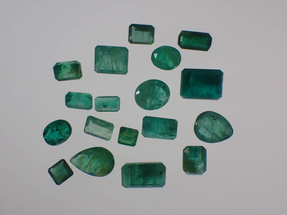 Yahoo!オークション - 1 エメラルド ルース まとめ 13.4ct