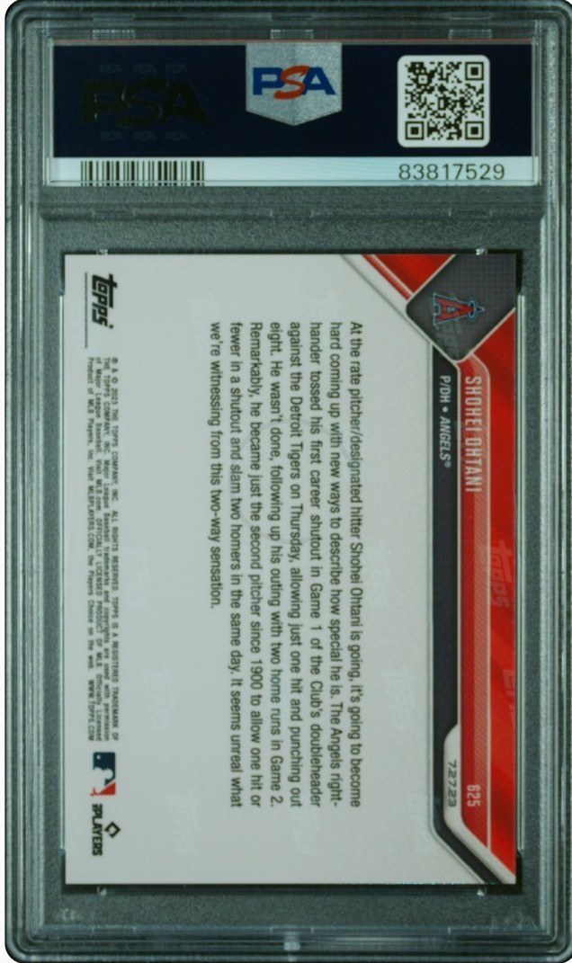 日本代購代標第一品牌【樂淘letao】－1円出品 PSA10 Topps Now トップスナウ 大谷翔平 エンゼルス 2023 Topps Now 625 Shohei Ohtani ...