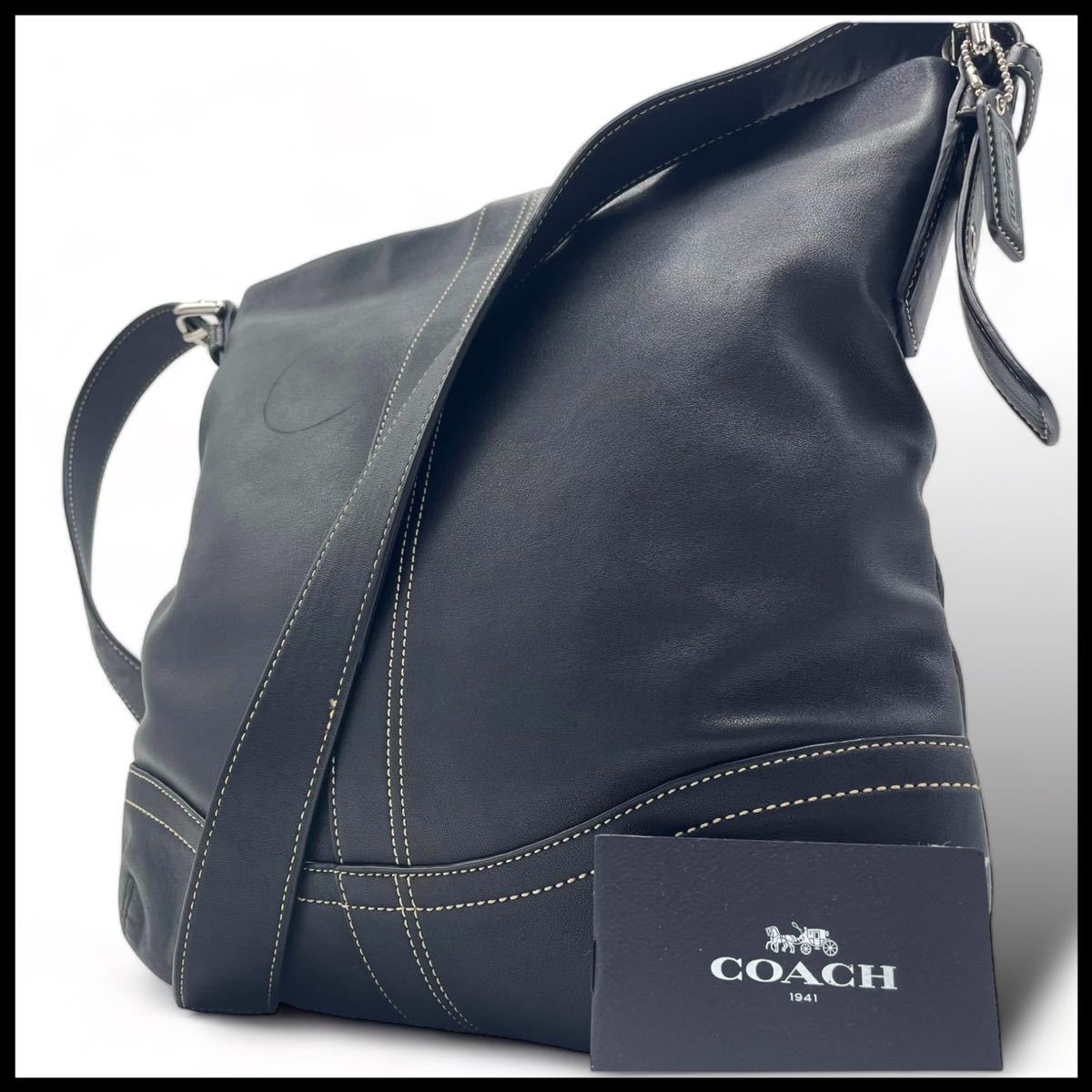 Yahoo!オークション - 1円 【超高級品・定価10万】COACコーチ ショルダ...