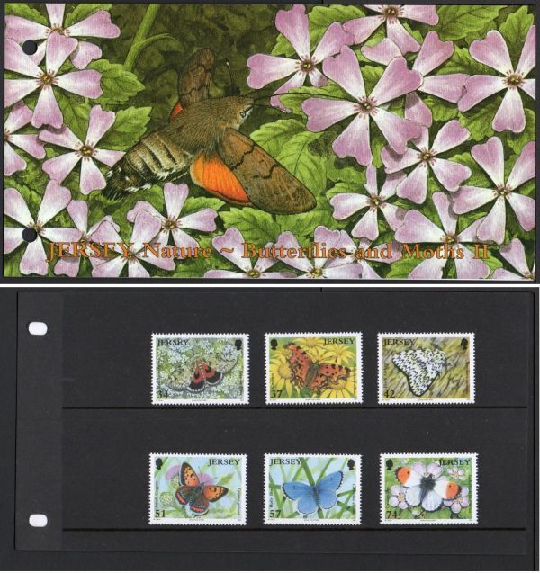 Yahoo!オークション - 切手 H509 ジャージー 昆虫 蝶蛾 6V完(プレゼン...