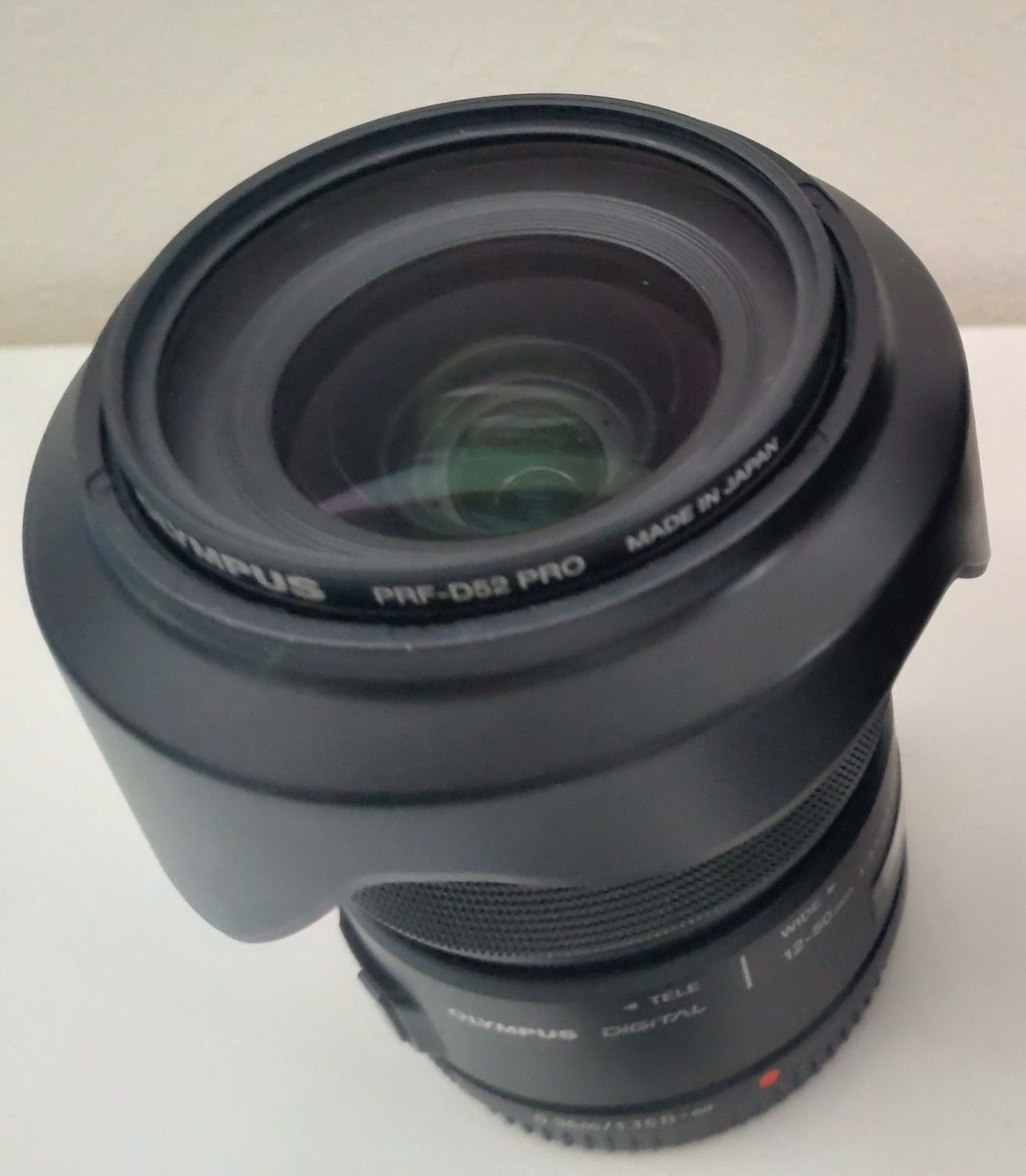 Yahoo!オークション - OLYMPUS M ED12-50F3.5-6.3 EZ元箱.レンズフード...