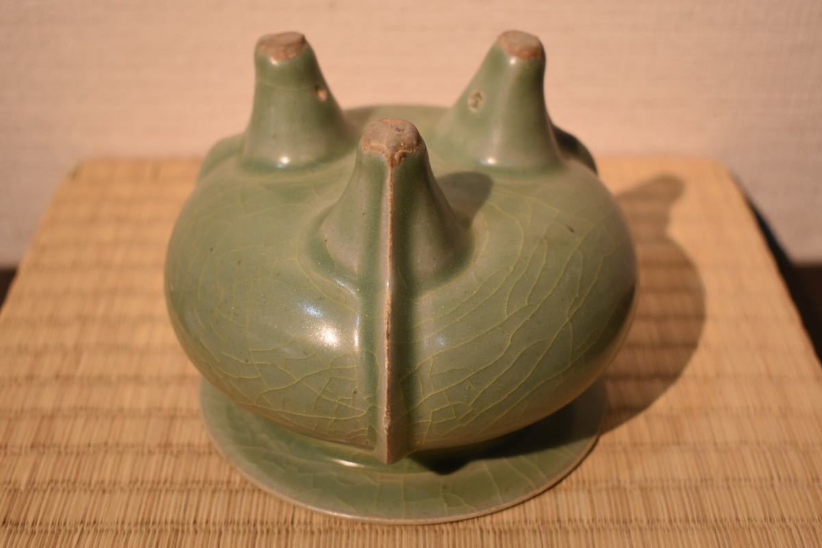 Yahoo!オークション - 【GE】R92【コレクター所蔵品】時代 青磁三足香...