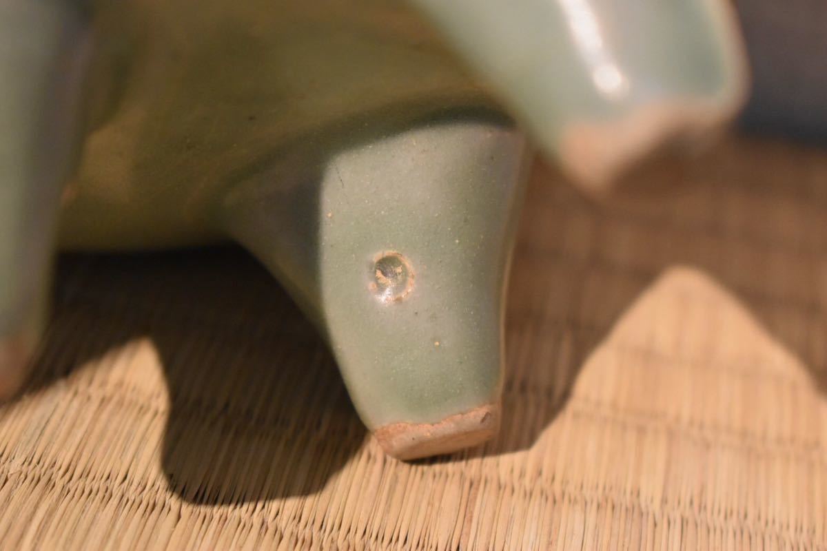 Yahoo!オークション - 【GE】R92【コレクター所蔵品】時代 青磁三足香...