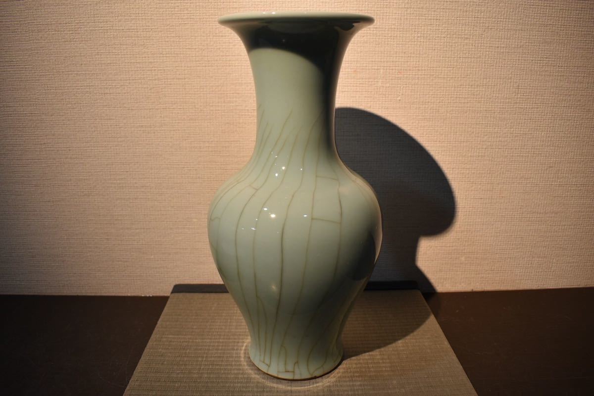 Yahoo!オークション - 【GE】R94【コレクター所蔵品】時代 哥窯青磁花...