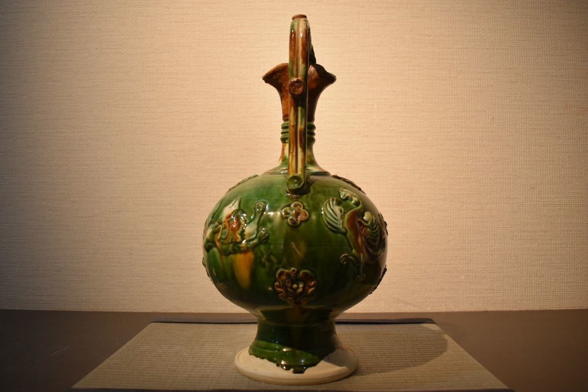 Yahoo!オークション - 【GE】Z123【コレクター所蔵品】時代 唐三彩水注...