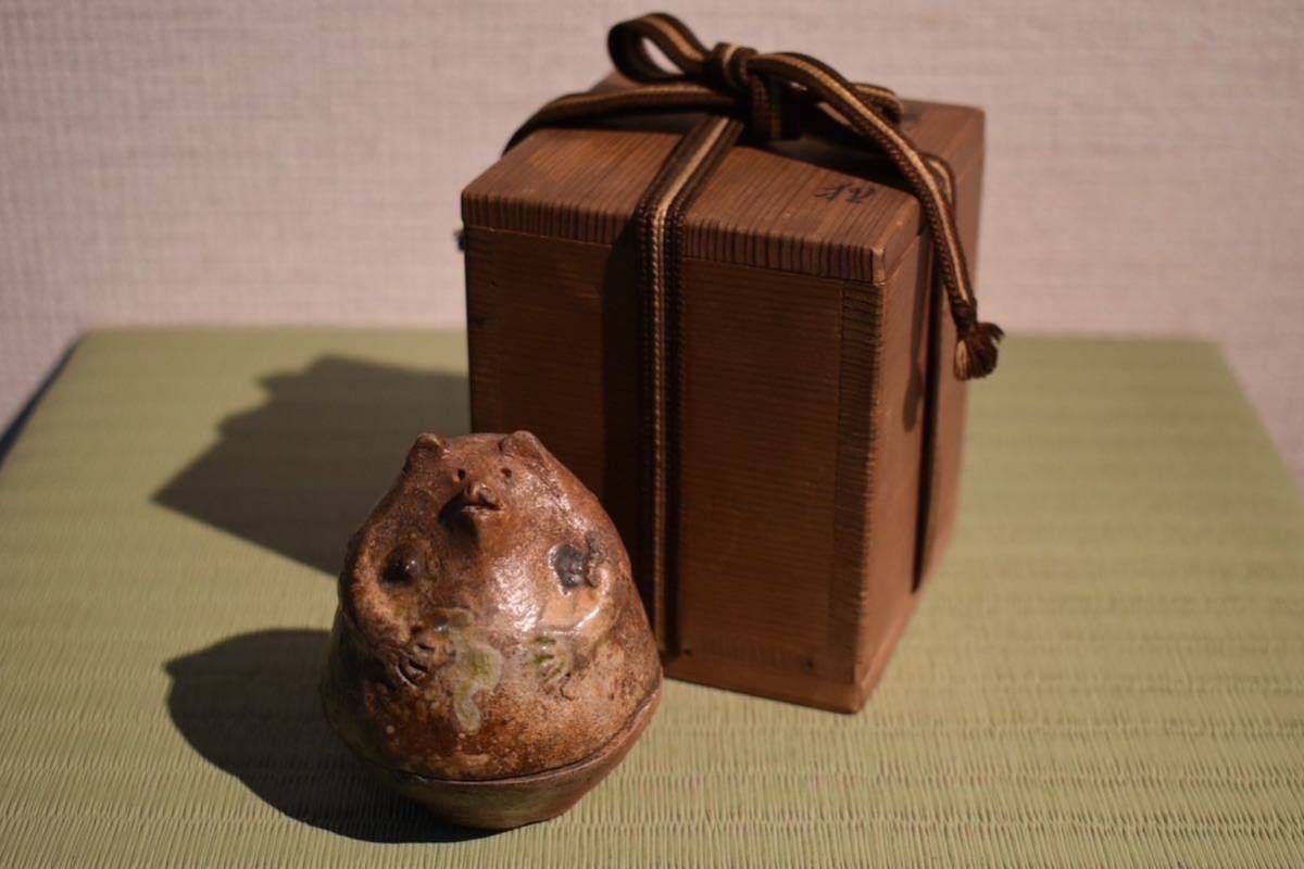 Yahoo!オークション - 【GE】Y166【コレクター所蔵品】時代 伊賀狸香合...